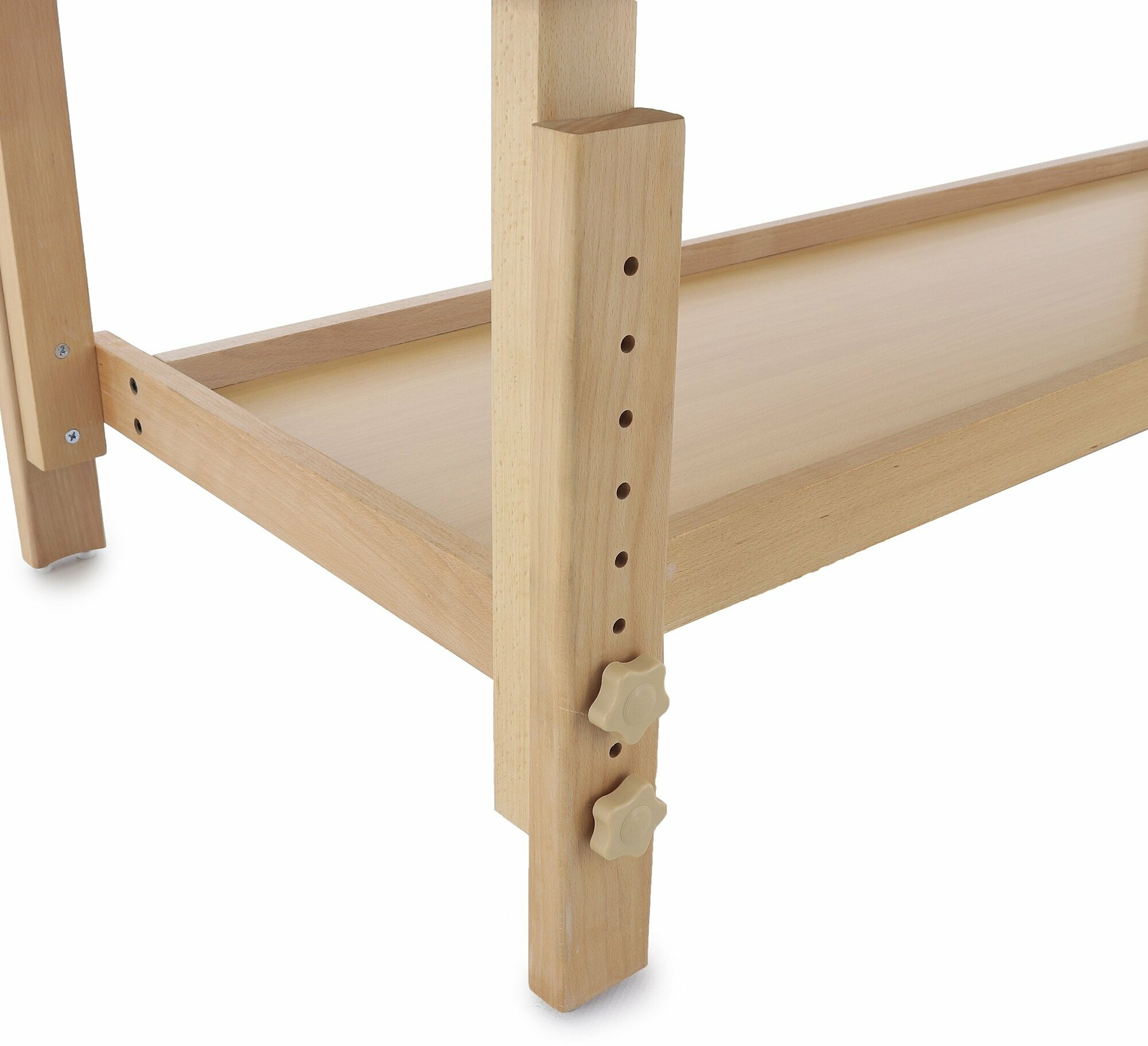 Массажный стол КММТ2 (аналог Fix-MT2), деревянный, стационарный, белый