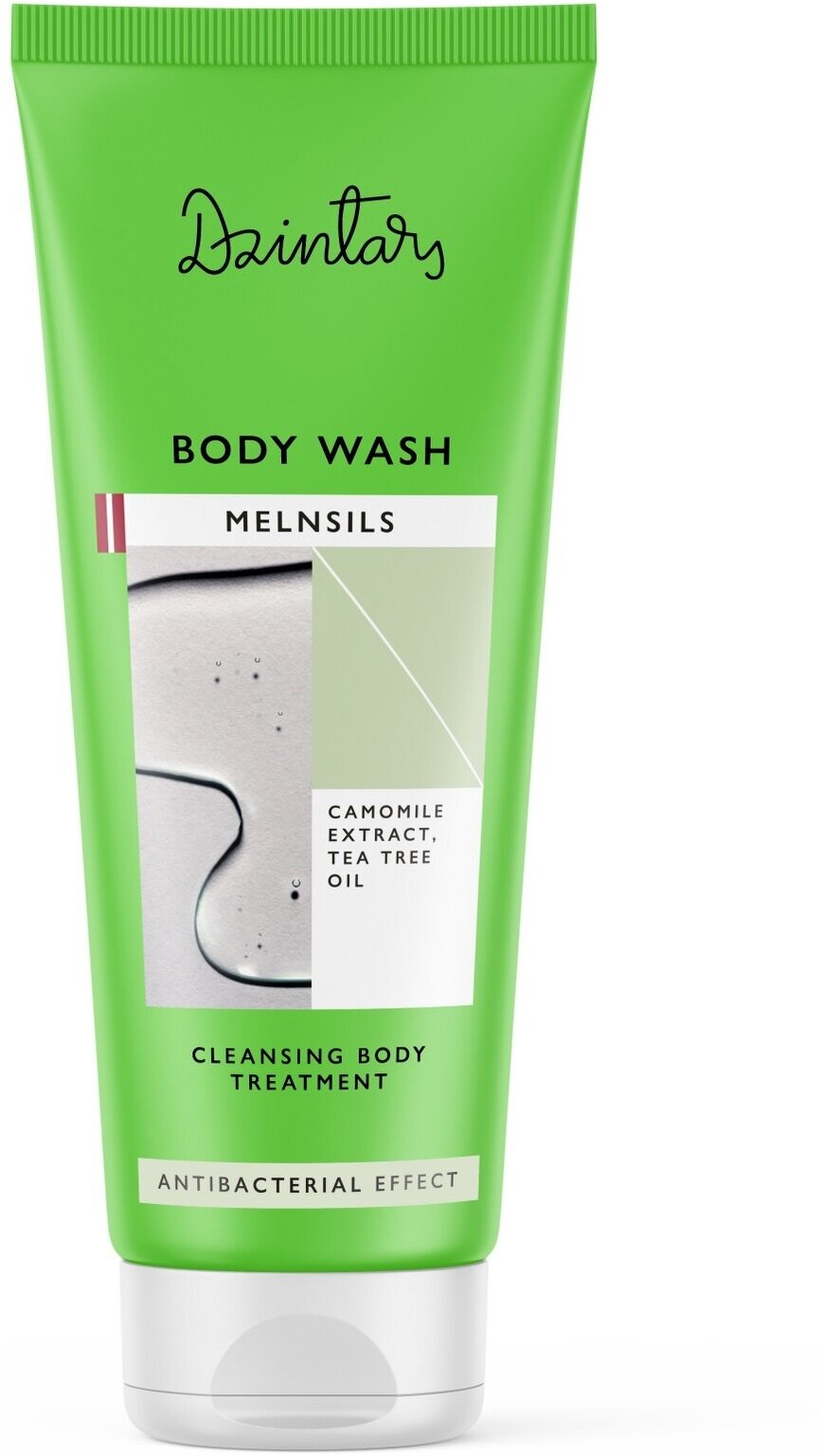 Dzintars Средство для мытья тела Melnsils, 200 мл