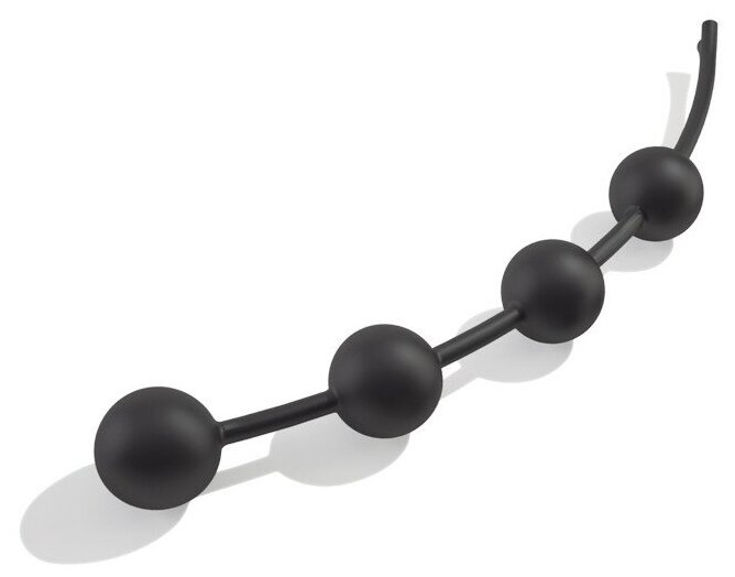 Большая анальная цепочка для электростимуляции Mystim Booty Garland L 40 см, черный