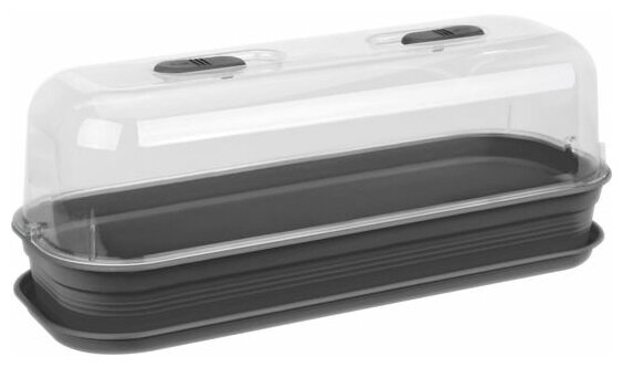 Парник ELHO ГРИН БЭЗИКС L, пластик, крышка с отверстиями с регулятором, чёрный