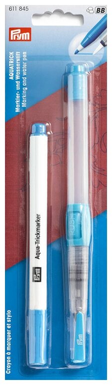 611845 PRYM Аква-трик-маркет+карандаш водяной, бирюзовый уп.2шт