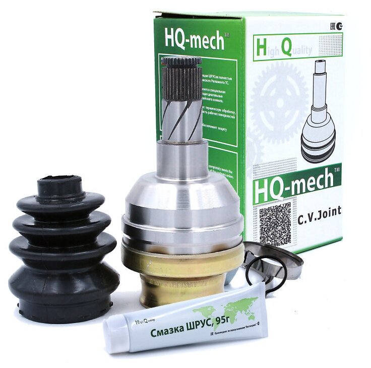 Шарнир HQ9676 внутренний ШРУС Daewoo Lanos (97-), Nexia (94-), Chevrolet Aveo T200 (02-), Opel Ascona C (81-) 1.6D, 1.6i, Kadett E (84-) 1.6i