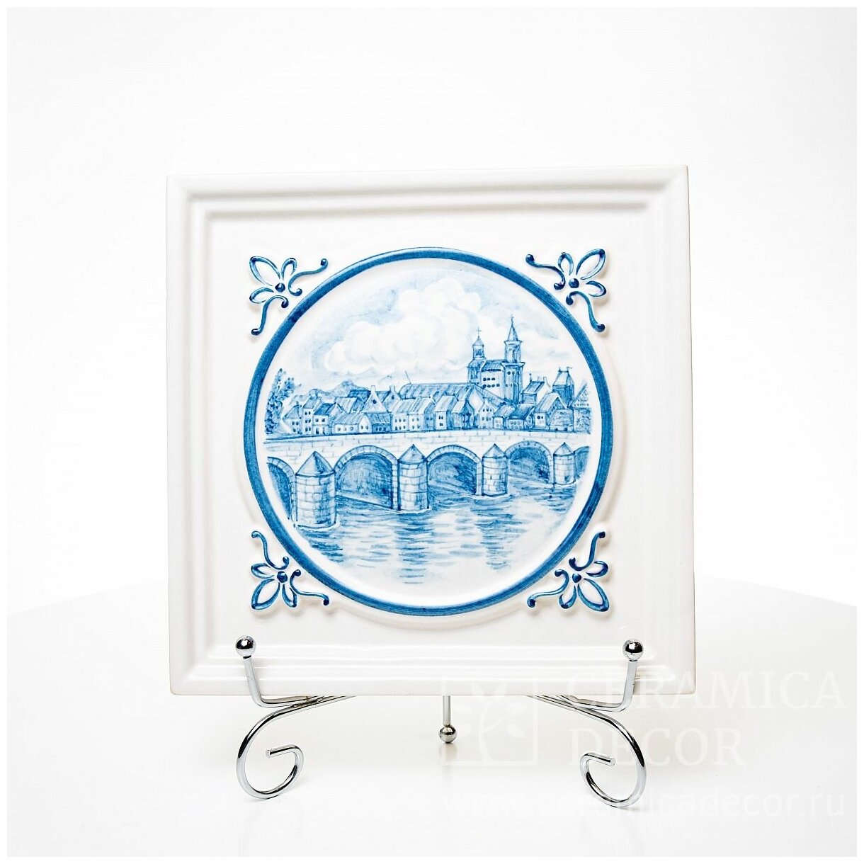 Изразец Прованс с росписью (Городок)