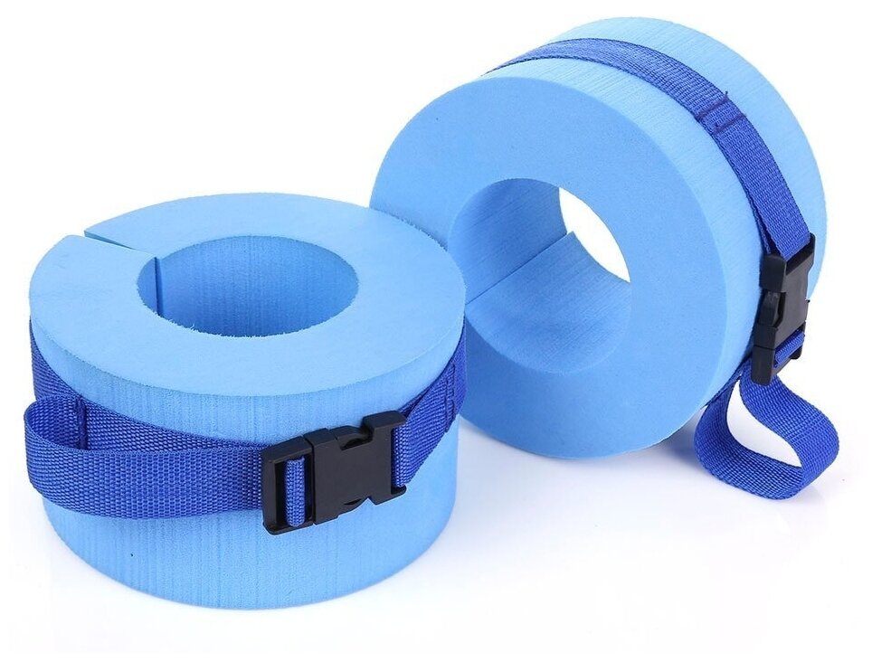 Акваманжеты 2 шт. (утяжелители для аквааэробики) CLIFF, синие