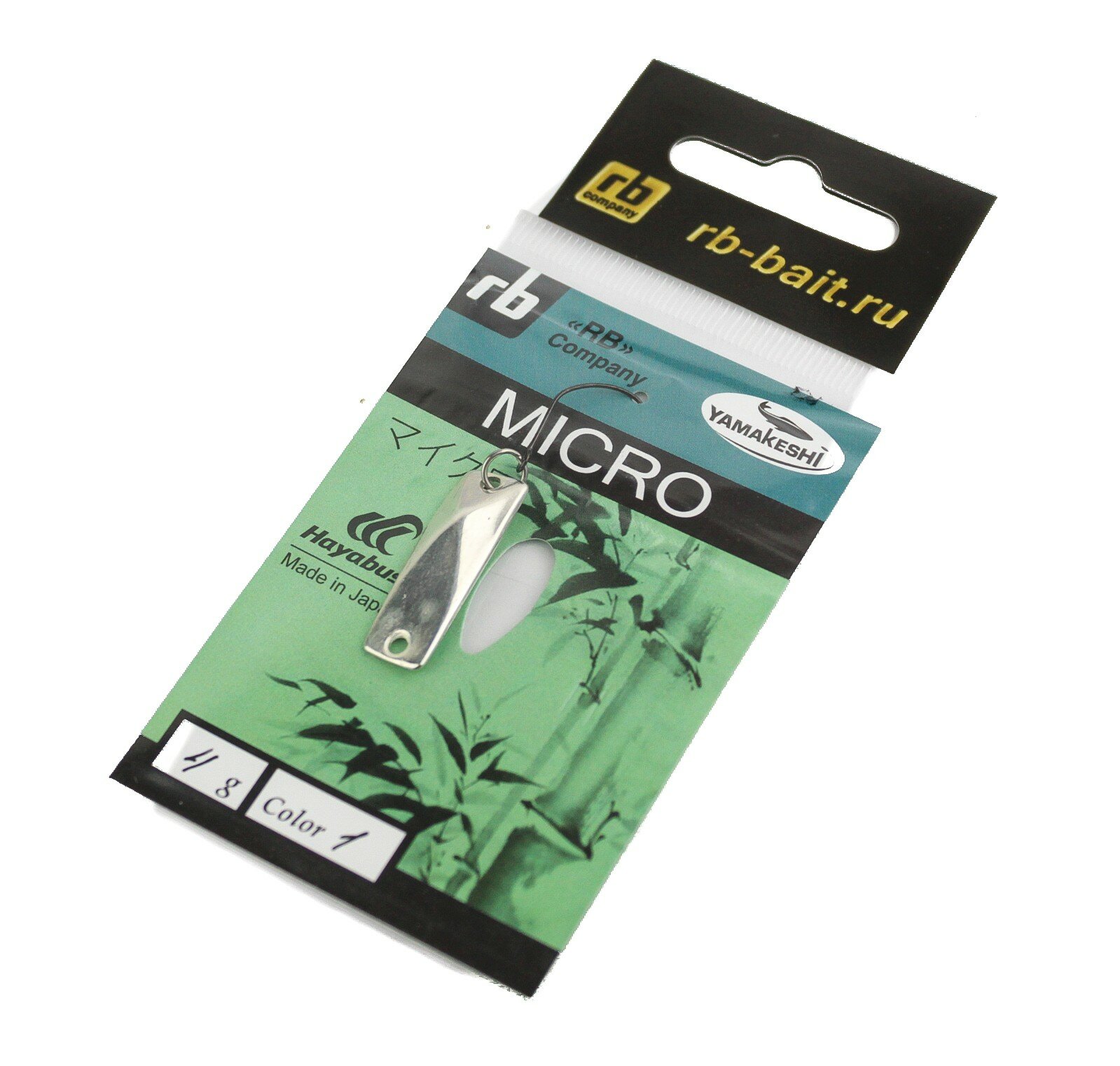 RB Micro 4гр серебрение блесна вращающаяся для рыбалки на спиннинг щука окунь судак