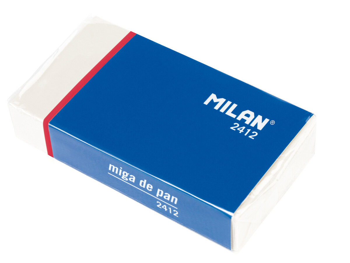 Мягкий ластик 12 шт."Milan" из синтетического каучука 2412 7,2 х 4 х 1,3 см CMM2412