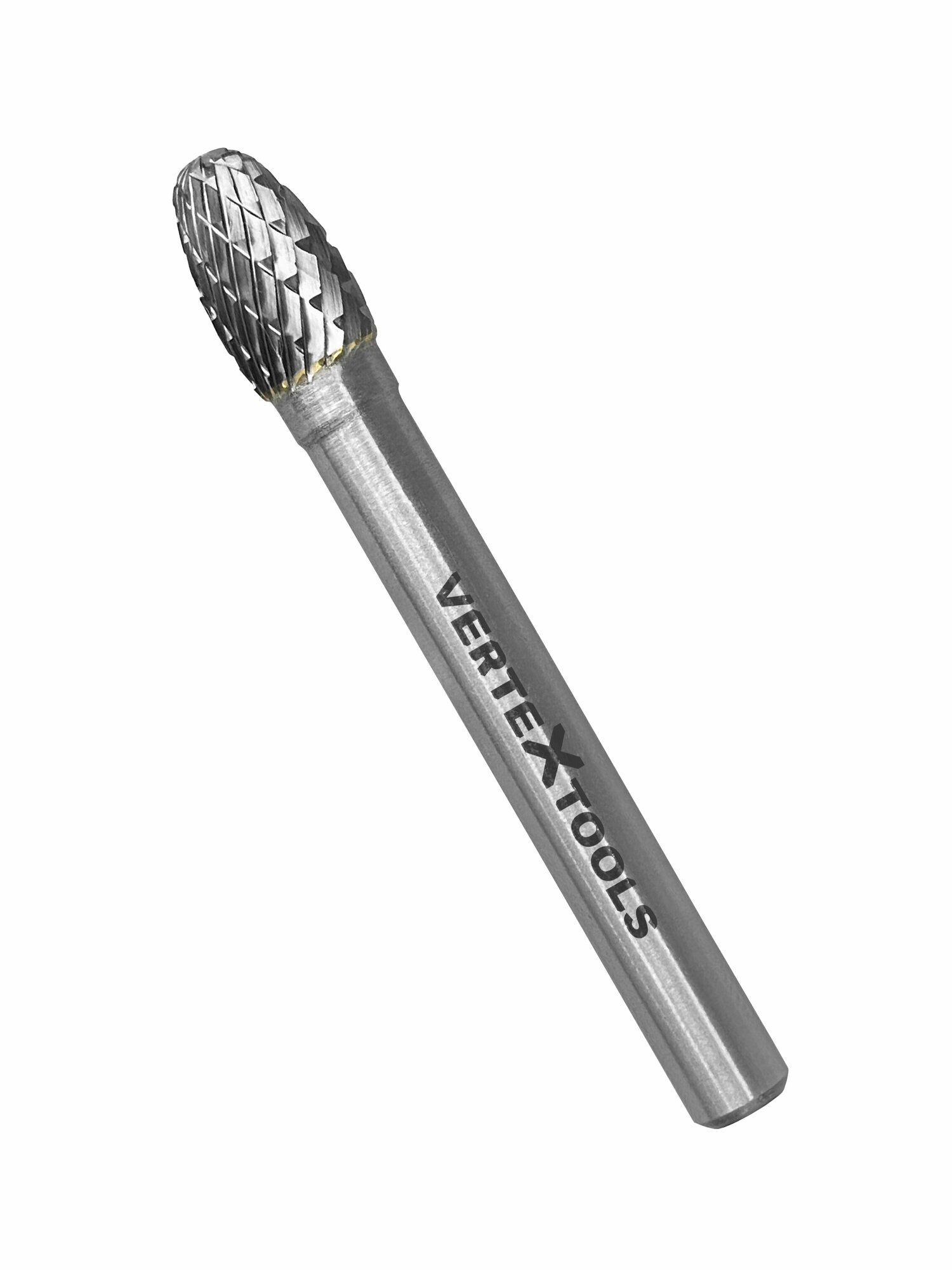 Борфреза VertexTools, металл, металлокерамика, камень, овальная 8 мм, хвостовик 6мм, 1 шт