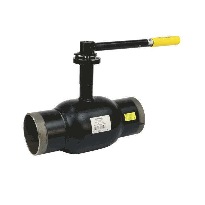 Кран шаровой, сталь, 09Г2С Ballomax КШТ 61.102, Ду 125, Ру 25, L=390 мм, с рукояткой ISO F07 BROEN КШТ 61.102.125. А.25