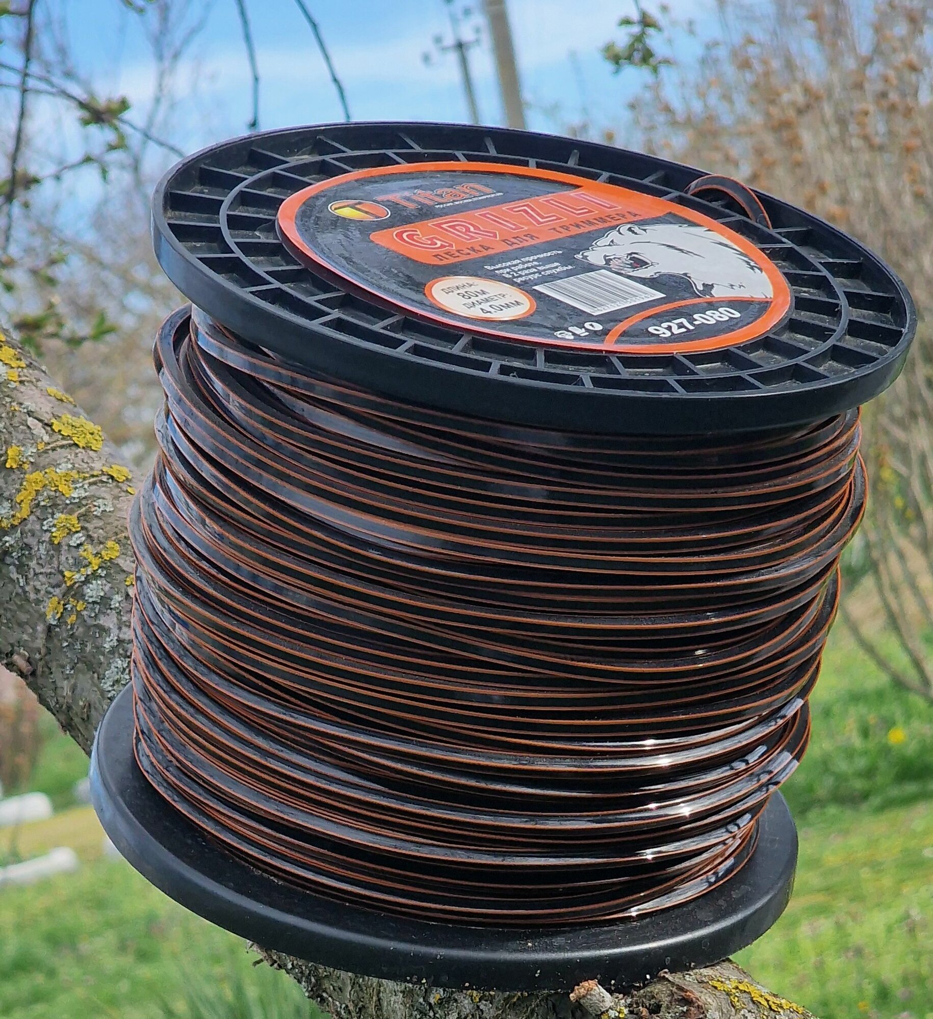 Леска для триммера 80*4.0мм GRIZLI Titan 927-080