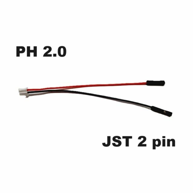 Адаптер переходник PH 2.0 2P на JST 2pin RE JR Servo (папа / мама) N3 разъем TTL 2 Pin, JST PH-2 2-Pin штекер силовой провод MX2.0 MCPX MOLEX коннектор запчасти р/у батарея