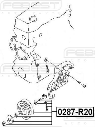 Ролик натяжной ремня кондиционера nissan terrano navara Febest 0287-R20 Nissan: 1192586G01 11925-86G00 11925-86G0A