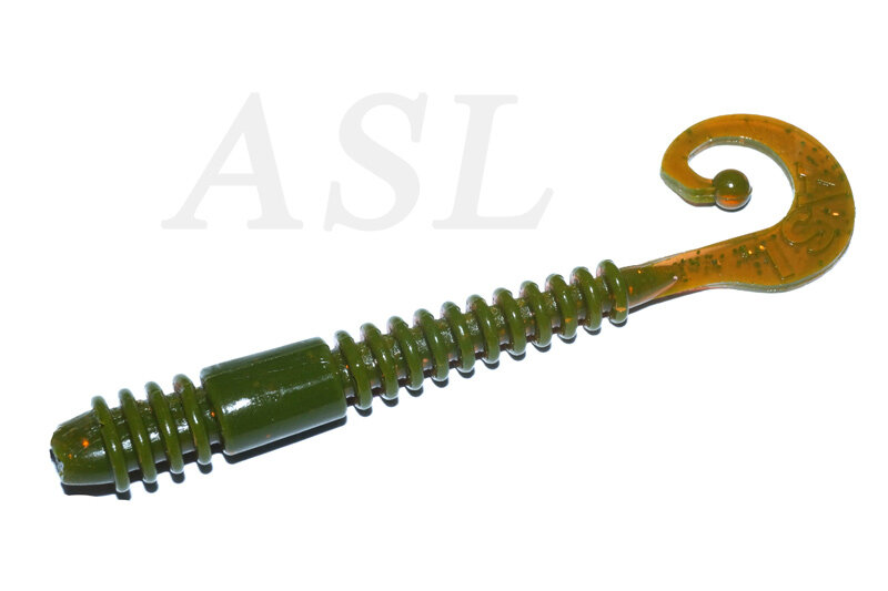 Силиконовая приманка ASL "Джим" цвет №033, L- 7,5см (3"), 7шт/уп