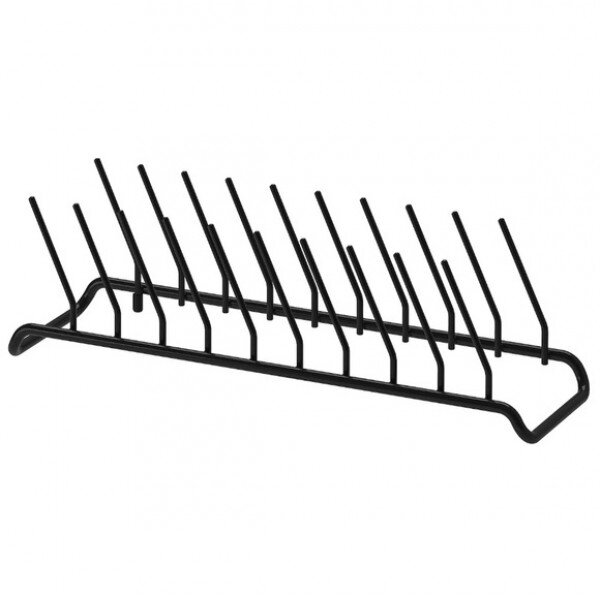 Держатель для тарелок IKEA RINNIG, сталь/полиамид, тёмно-серый, 28х9 см