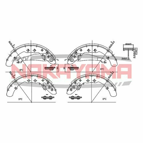 Колодки тормозные барабанные Nakayama HS7113NY