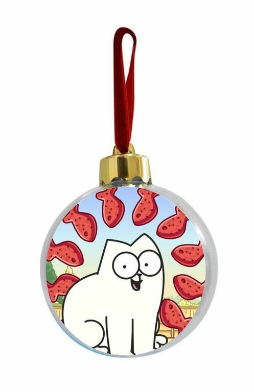 Новогодний ёлочный шар Simon s Cat, Кот Саймона №2