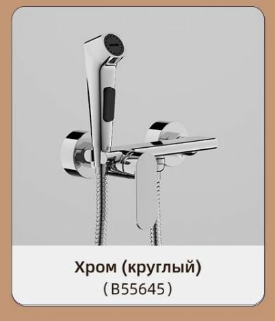 Смеситель c гигиенической лейкой для биде и унитаза, BELZ , латунь, хром