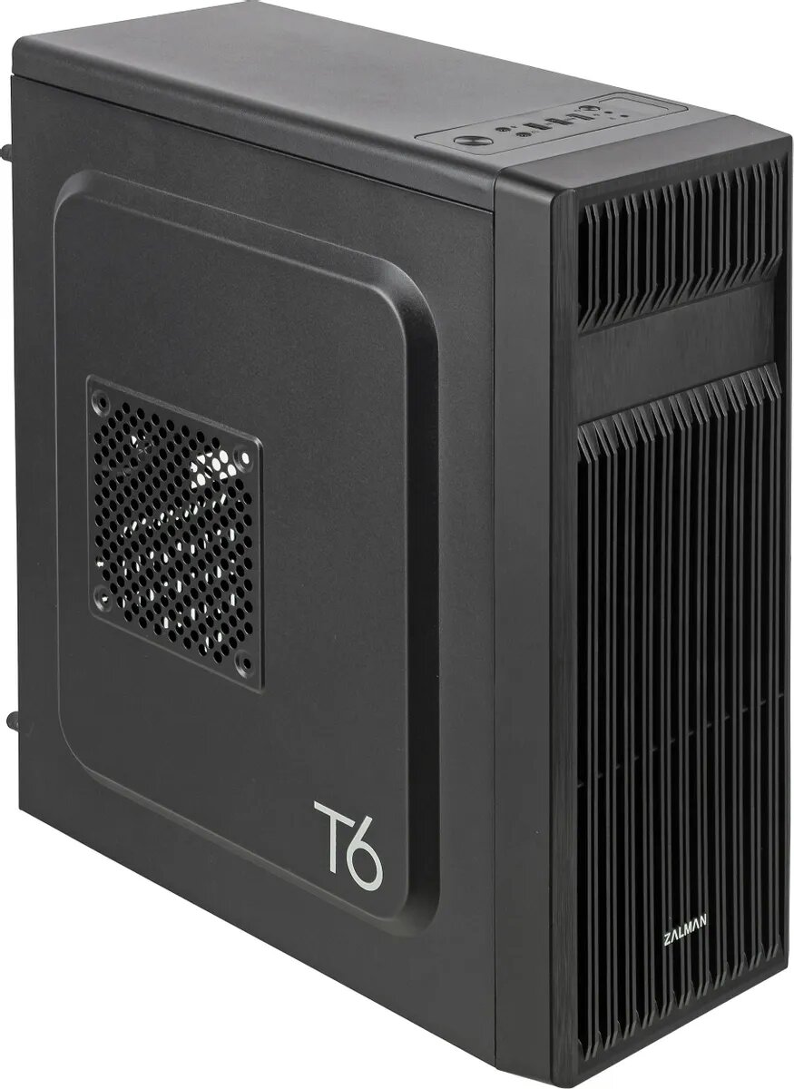 Корпус Zalman ZM-T6, черный, ATX, Без БП