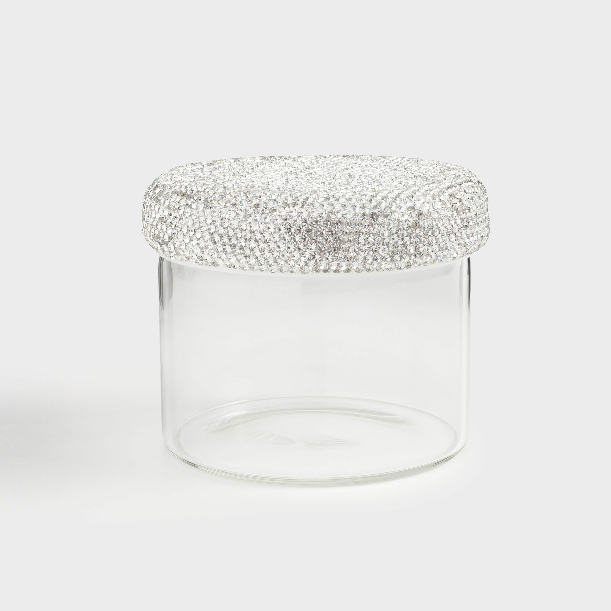 Емкость для хранения, 10х9 см, 450 мл, стекло Б/стразы, Crystal decor