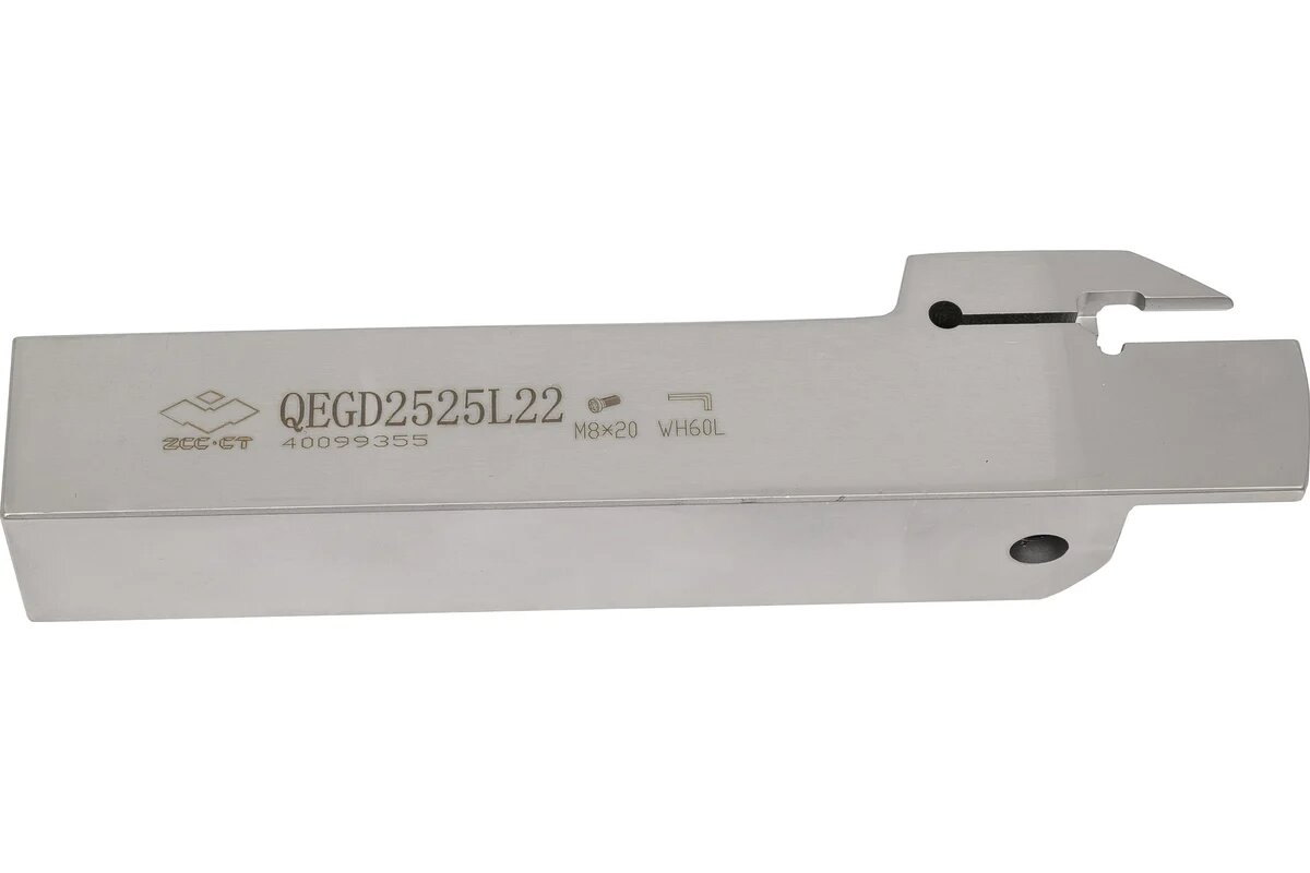 ZCC-CT Державка отрезная/канавочная QEGD2525L22 с прецизионной фиксацией заготовок и канавок