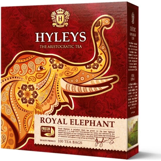 Чай черный Hyleys Хэйлис () "Королевский Слон" 100 пакетиков