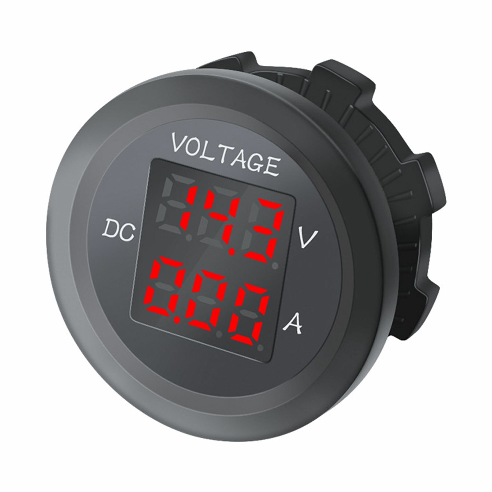 Круглый светодиодный Вольтамперметр переменного тока с двойным дисплеем, Вольтметр-амперметр с цифровым датчиком