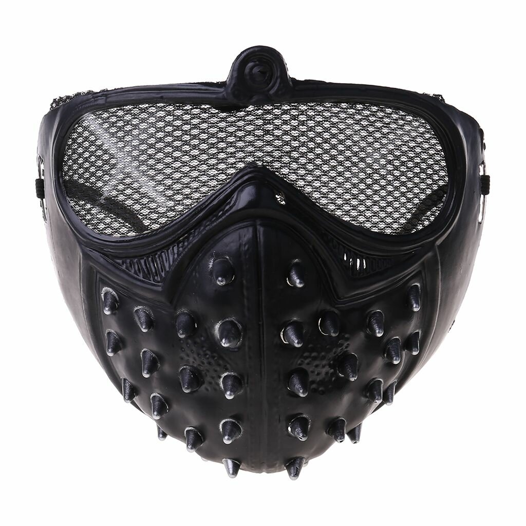 Панк-маска для сценического представления аниме COS Ghost STEP hip-hop WILLOW Crucified God mask-черный