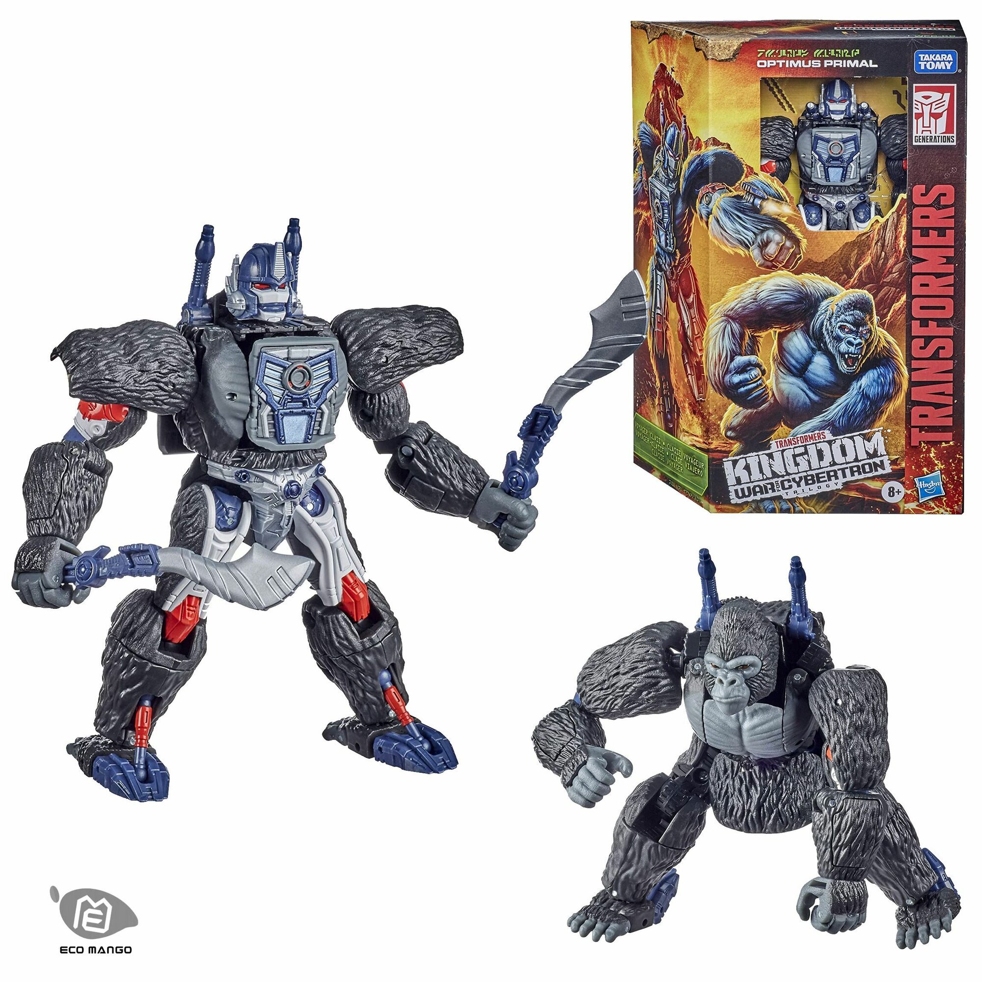 Игрушка Hasbro Трансформеры Война за Кибертрон: Королевство WFC-K8 Оптимус Примал, 18 см