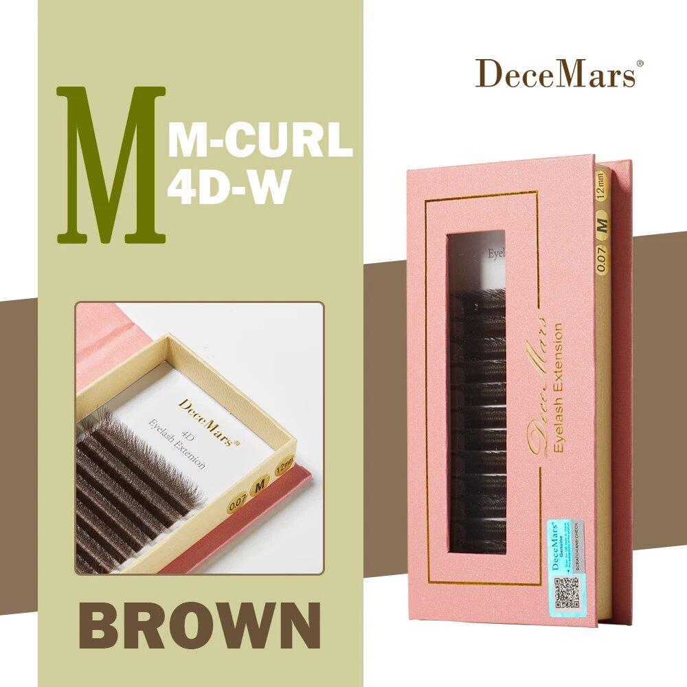 DeceMars ресницы 4D M BROWN 8-12MIX