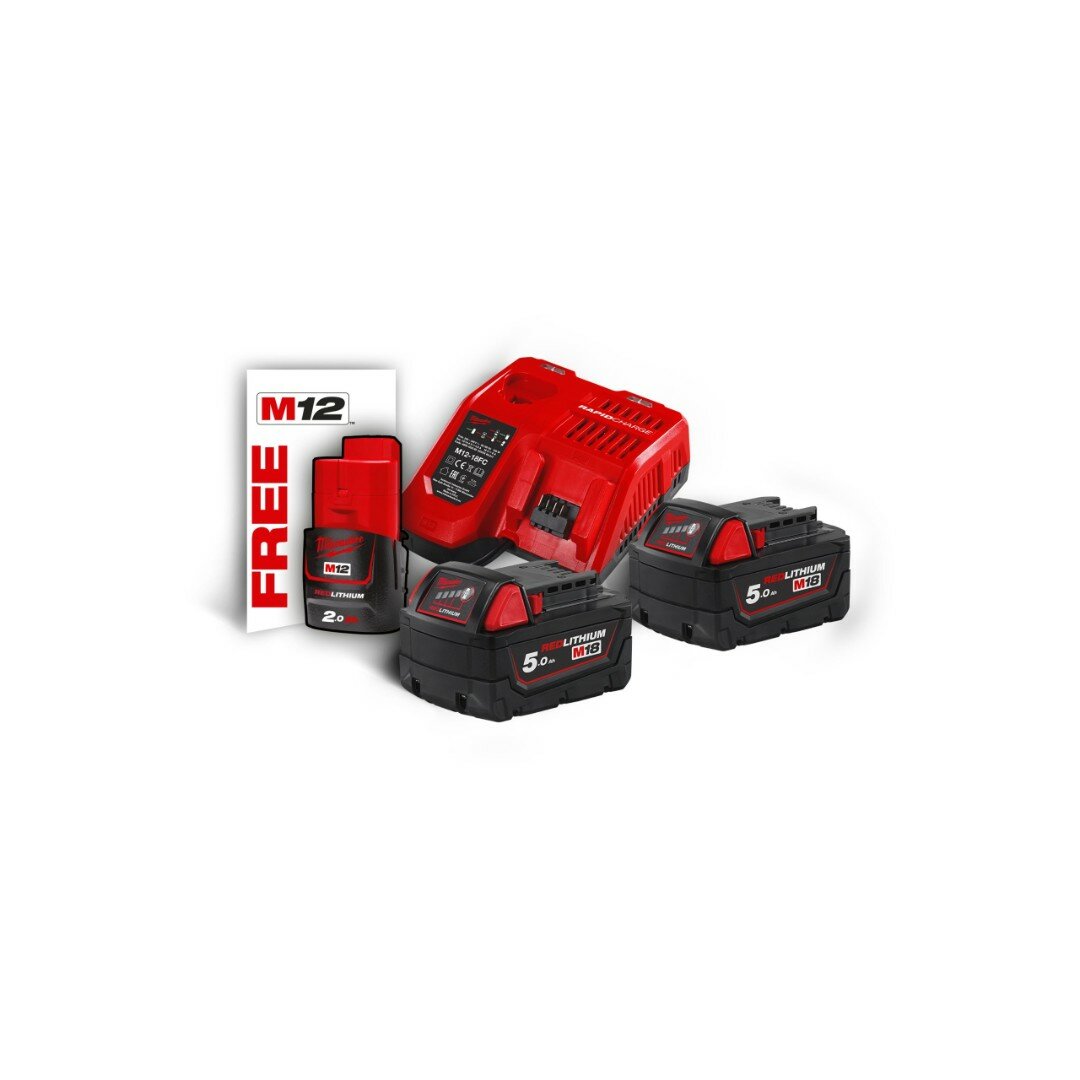 Аккумулятор с зарядным устройством Milwaukee M18 M18NRG-502 (4933459217)