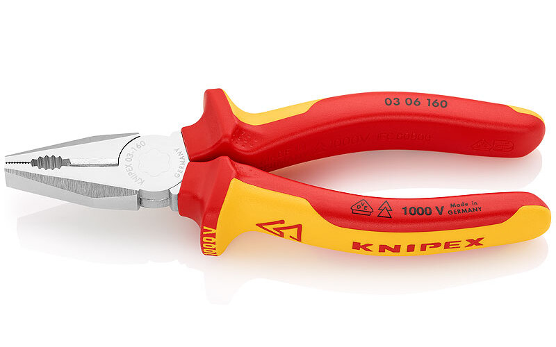 Плоскогубцы 160мм с изолирующими рукоятками (1000В)