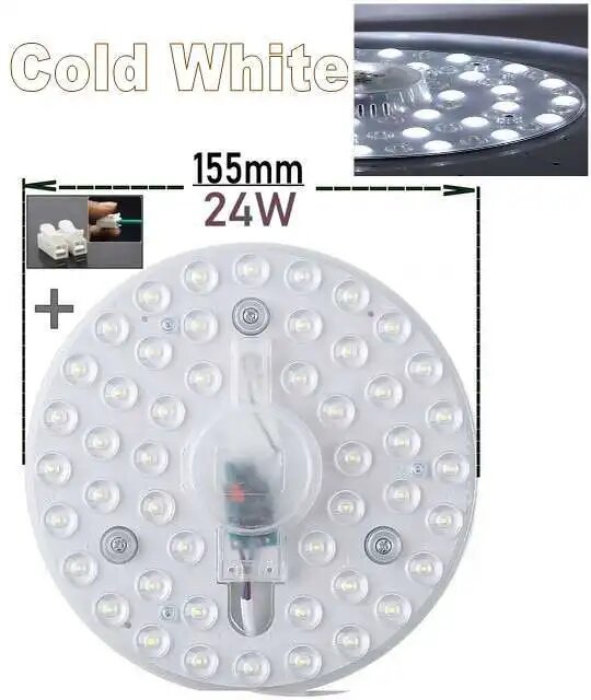 Светодиодная кольцевая панель Aibik 24W Cold White