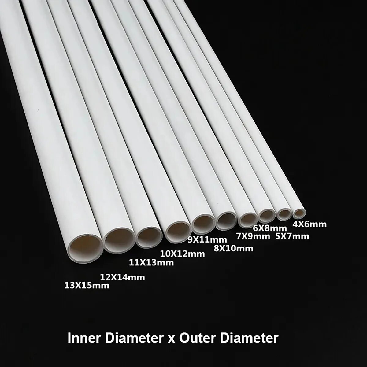 Трубы ПВХ 2 шт. 500 мм белые 16x19mm 2pcs