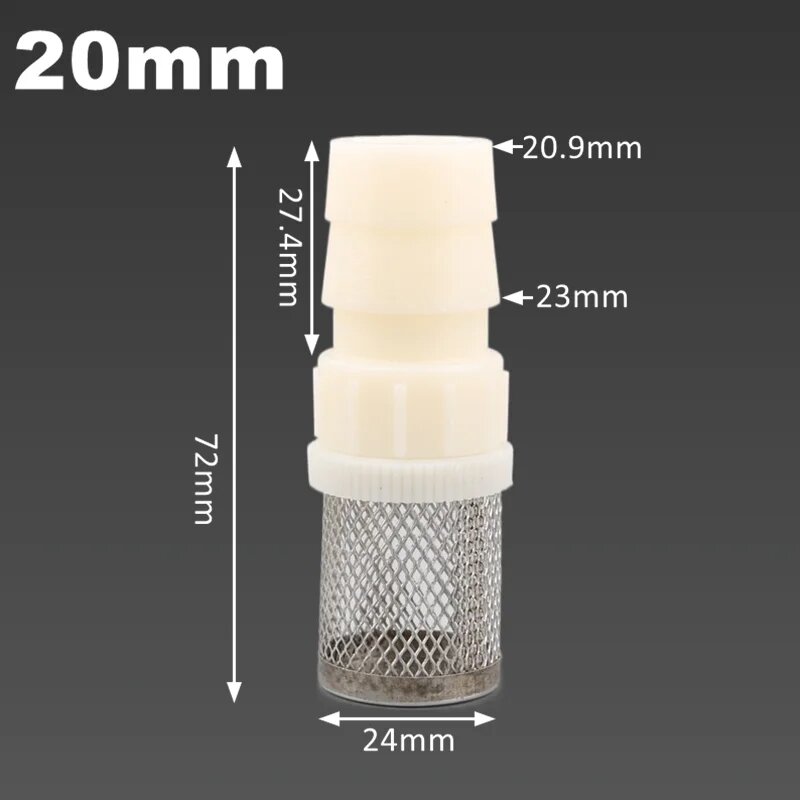 Фильтр для шланга UP-CLOUD, нержавеющая сталь, 4-20 мм 20mm, 5 Pieces
