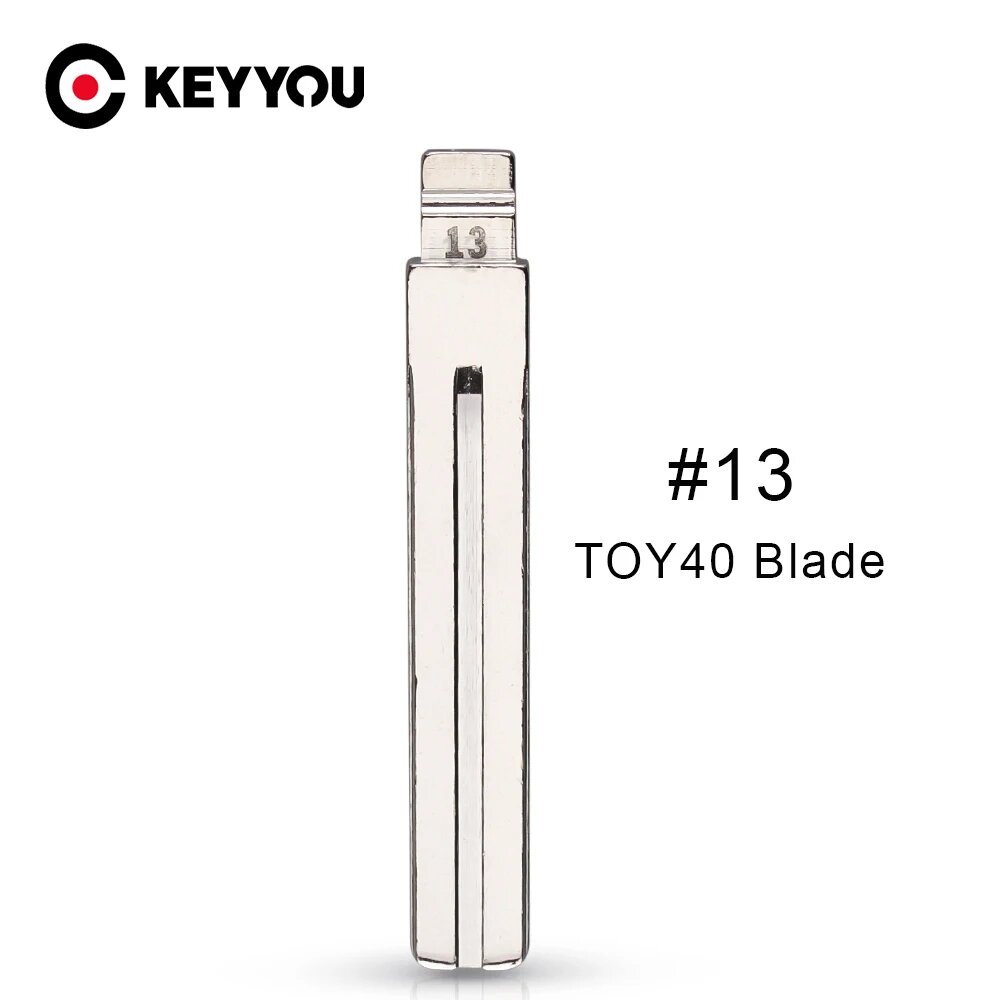 KEYYOU Тип #13 металлический пустой откидной ключ KD дистанционный ключ BladeFor Hyundai IX35 для Toyota Crown для Lexus Uncut TOY40/TOY48 лезвие ключа 2pcs