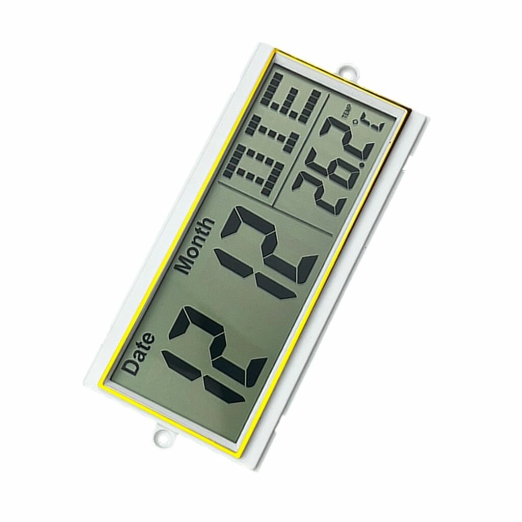 Многофункциональный ЖК-дисплей с лунным календарем, температурными настенными часами (английский дисплей)-golden medium