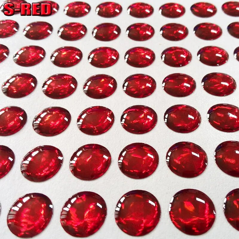 Красные 3D глаза для рыболовных приманок 8MM, 200шт, a6