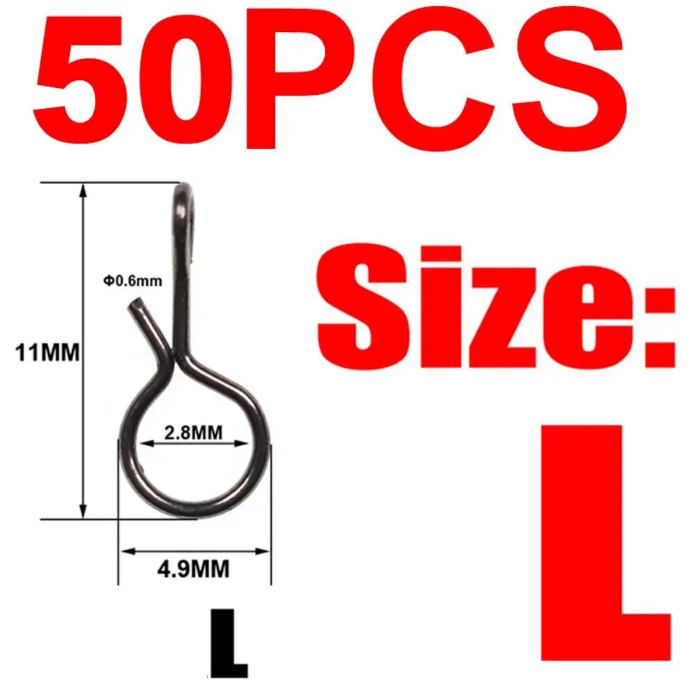 Быстросменные крючки Gootrades из высокоуглеродистой стали 50 шт. L