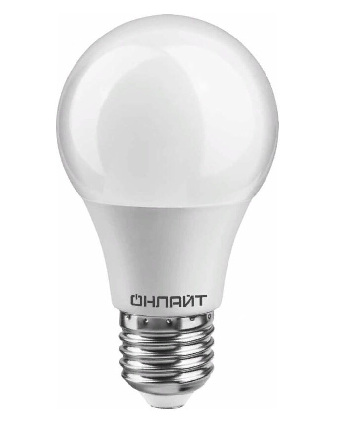 Лампочка онлайт светодиодная грушевидная матовая ОLL A60-25-230-2,7K-E27 61953