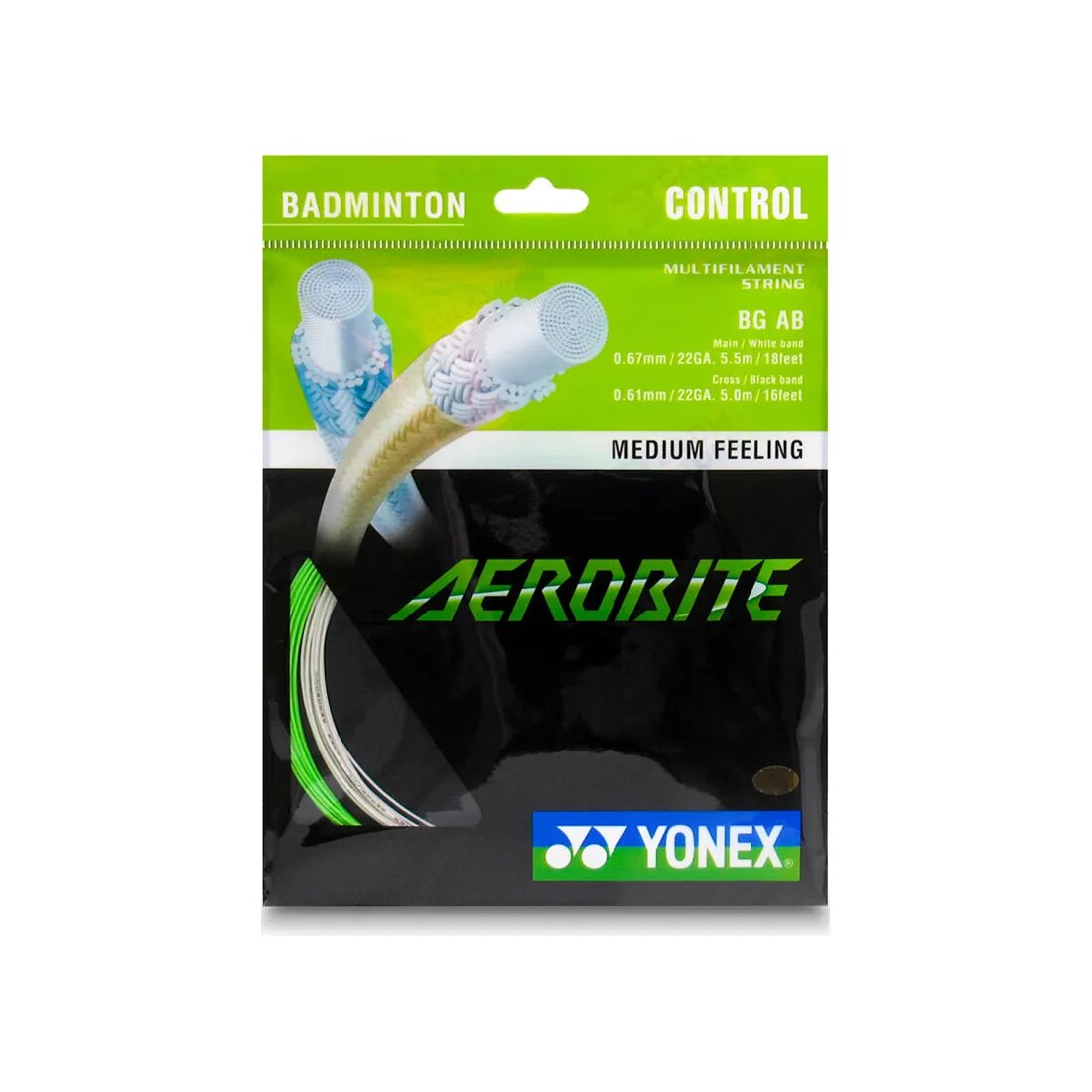 Струна для бадминтона Yonex Aerobite 10 м White/Green