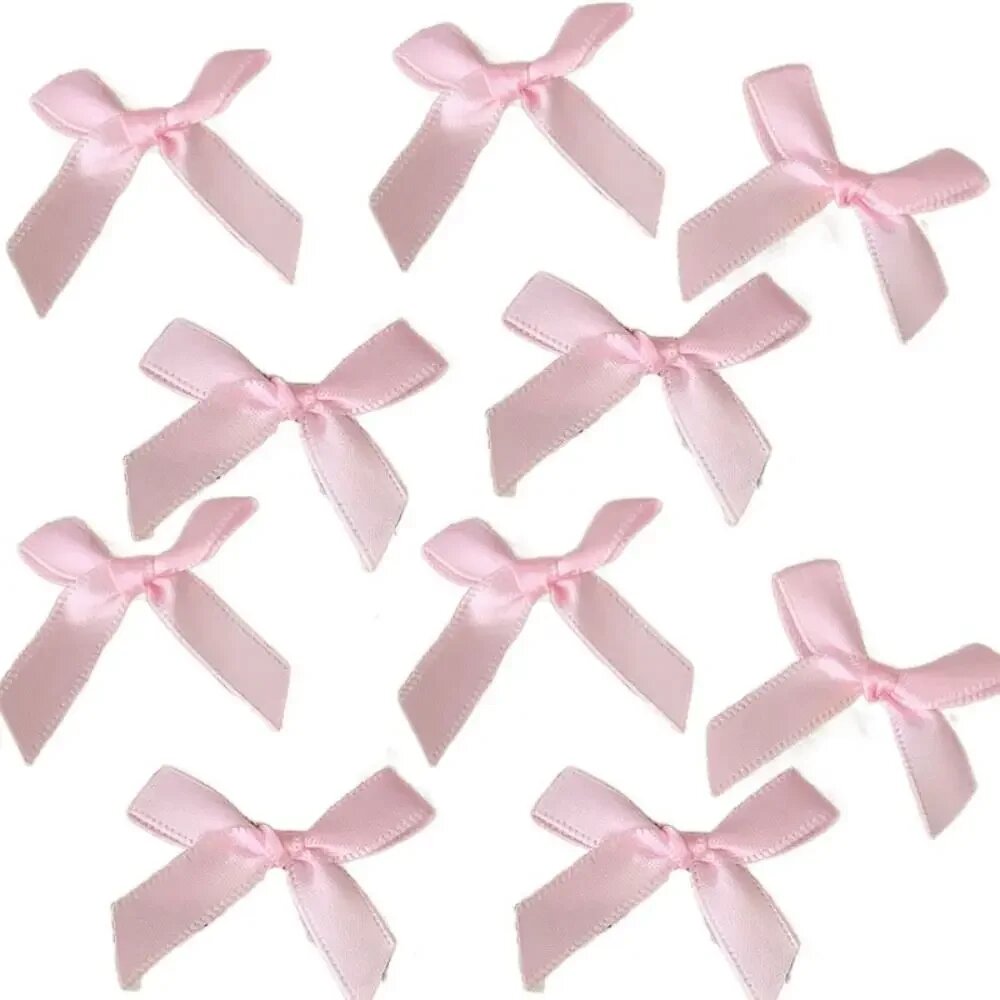 Мини-заколки для волос из хлопка для кукол 20 см Розовый, Pink