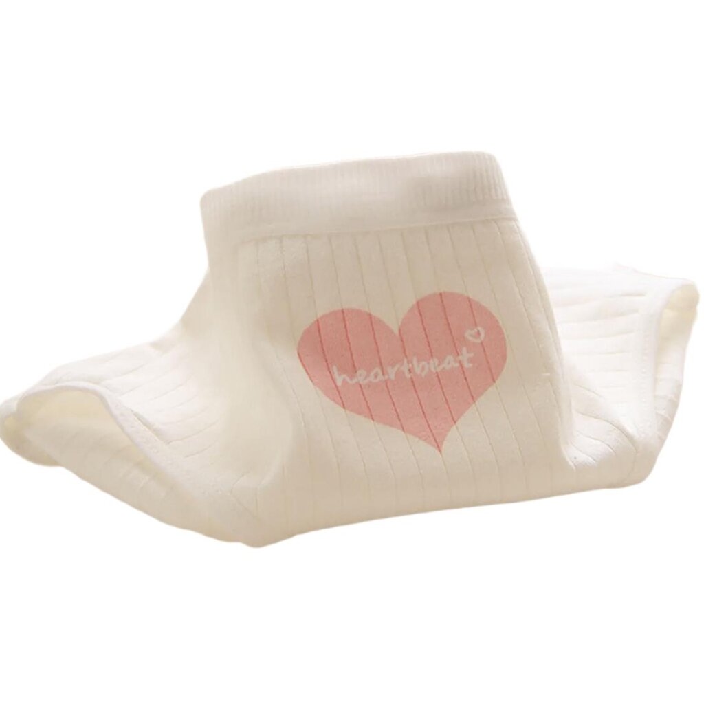 Хлопковые трусики в рубчик с милой аниме-тематикой для женщин и подростков, трусы средней посадки