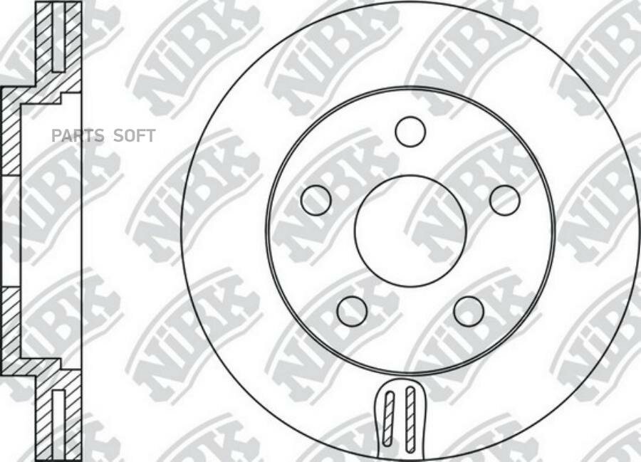 NIBK RN1180 Диск тормозной NISSAN X-TRAIL 2.0 2001 - 2013 NISSAN PRIMERA 1.6 2002 - NISSAN PRIMERA 1.8 2002 - ()