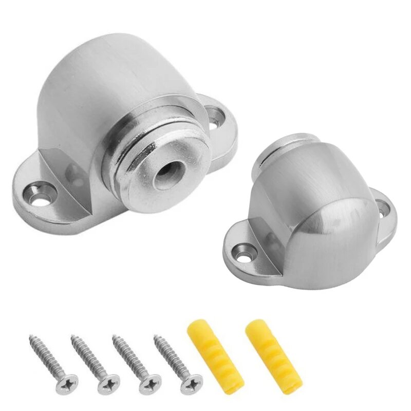 Прочный магнитный дверной ограничитель из нержавеющей стали, вспомогательное оборудование для всасывающих ворот, мощный мини-ограничитель для двери с винтовым креплением