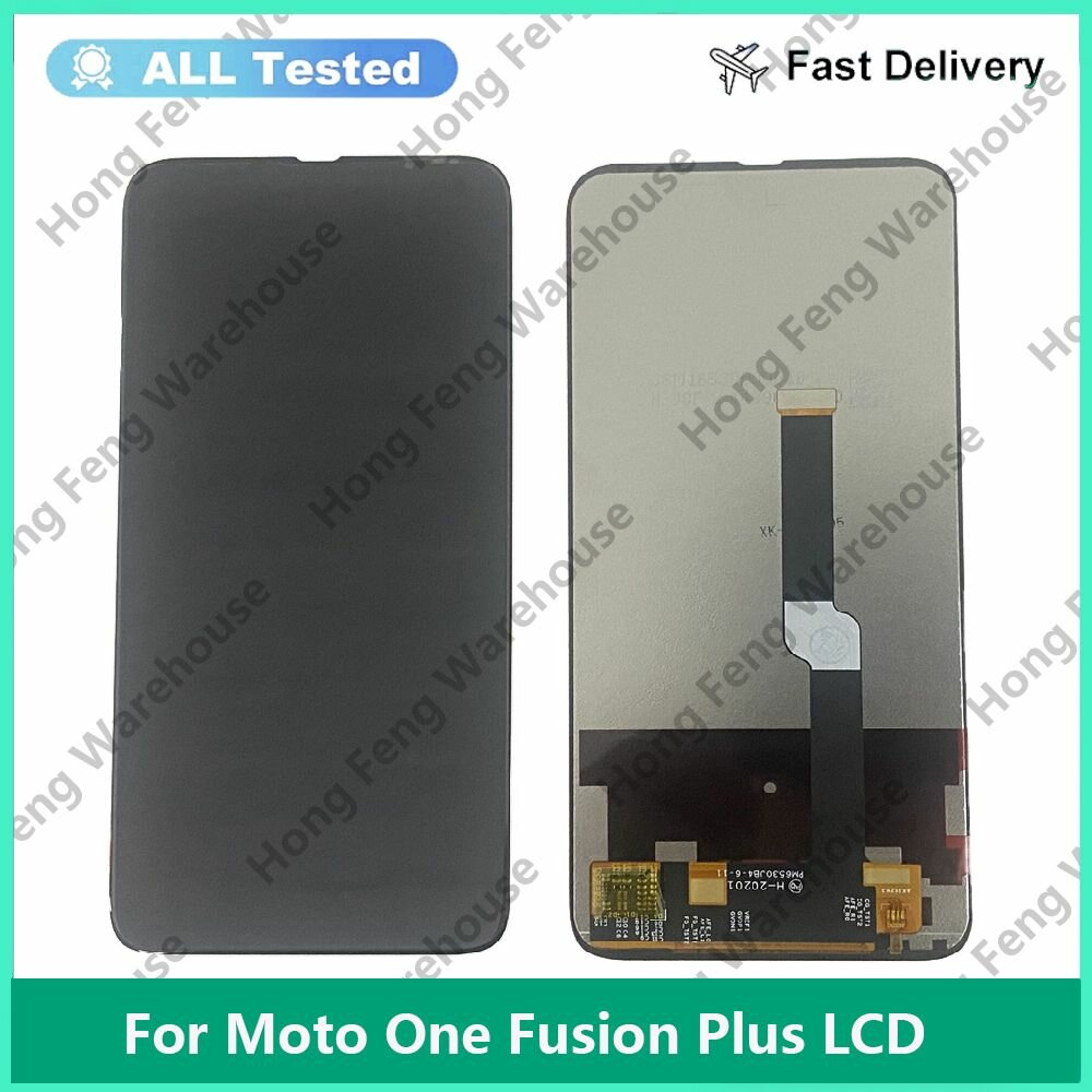 Дисплей для Moto One Fusion Plus; дисплей в сборе с сенсорным экраном; черный ; содержать инструментов