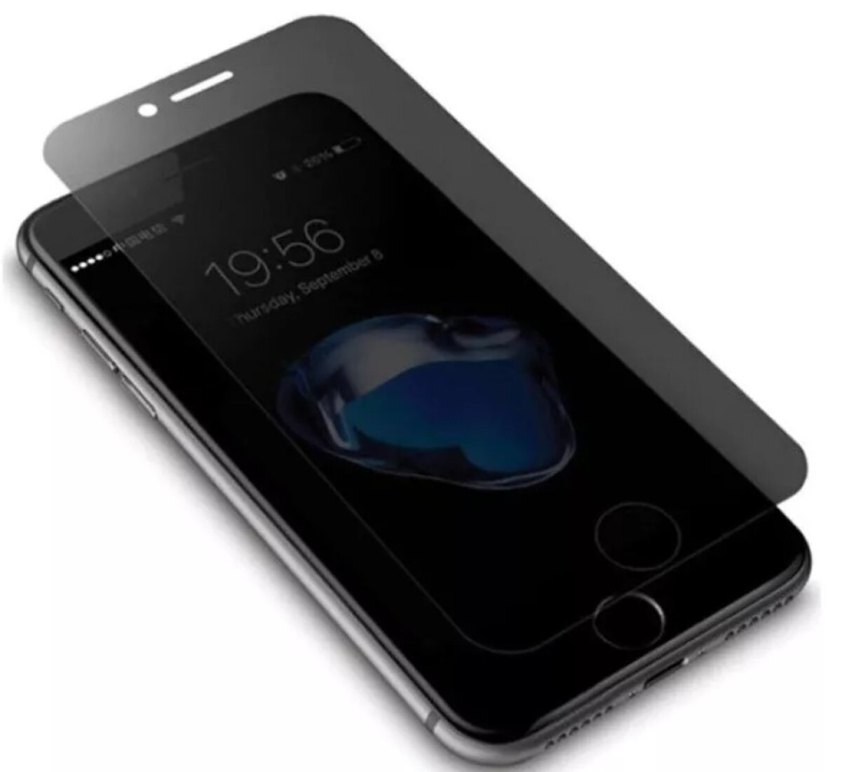 Защитное стекло на iPhone 6 Plus/6S Plus, 3D матовый черный, X-CASE