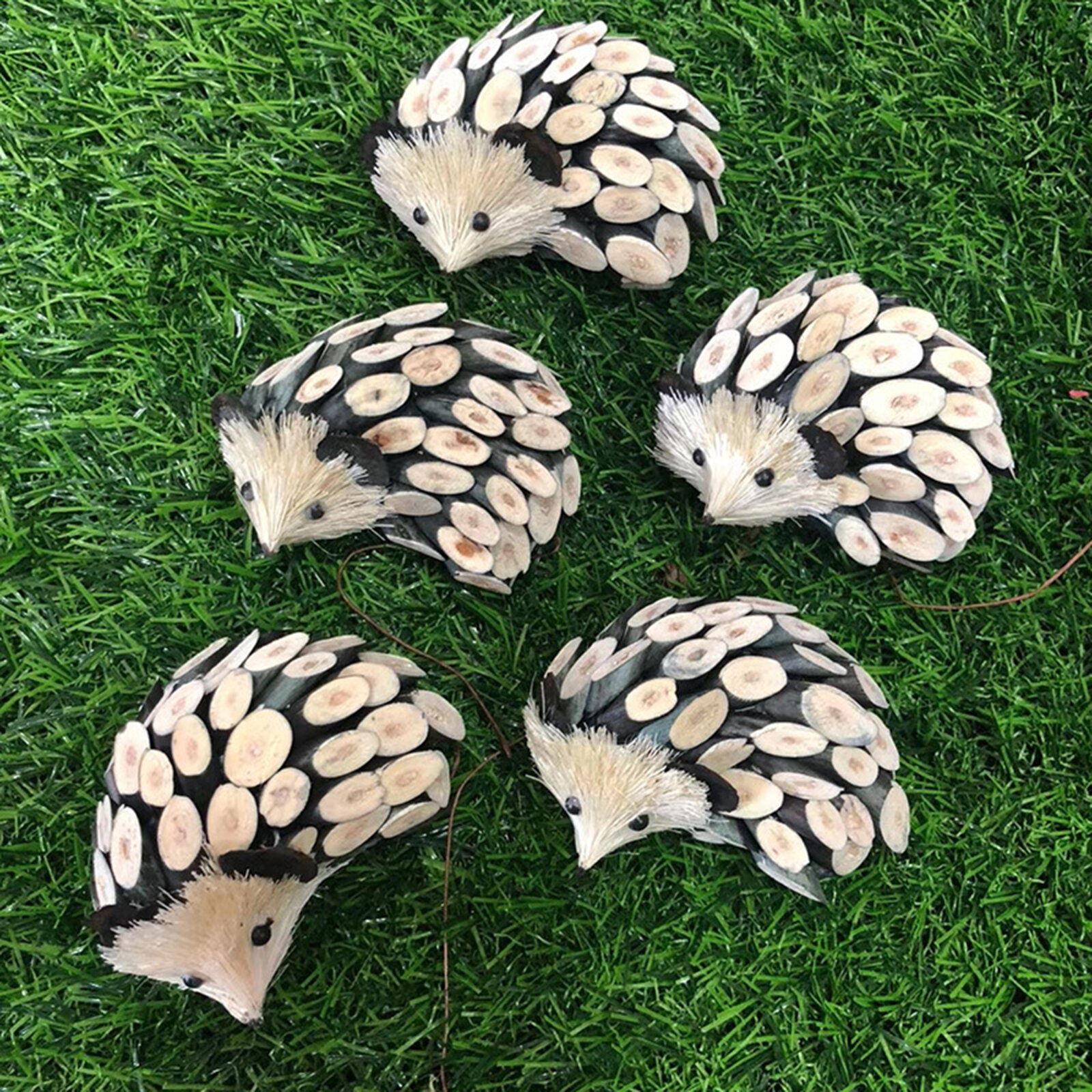 5 шт. подвесных фигурок животных из соломы для украшения растений, ботанические цветочные украшения.