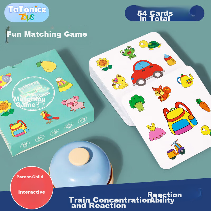 TaTanice Crazy Matching Card Game Toy for Children's Memory Training, Parent-Child Interactive Find-The Cards, Board Game, Birthday Gift