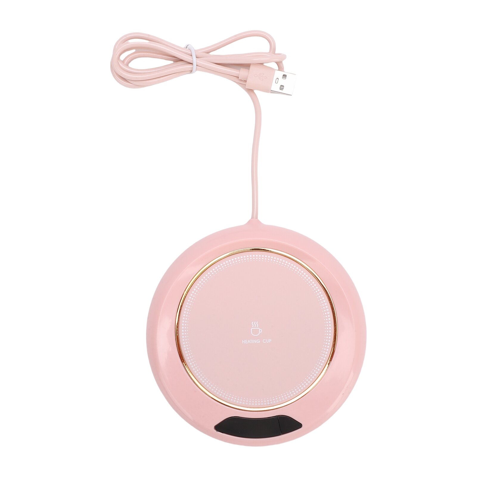 Умная электрическая чашка теплее регулируемая температура быстрое отопление смарт -тарелки для домашнего и офисного розового