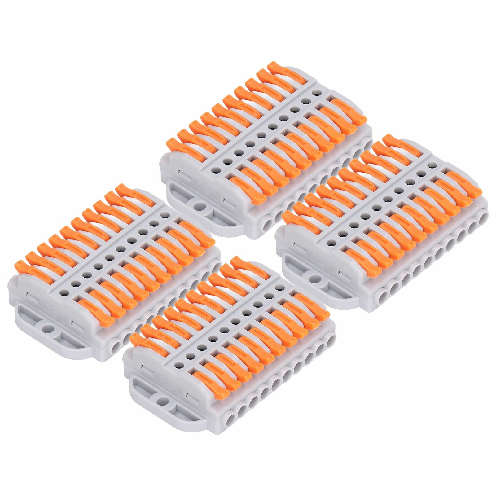 4 шт, разъем для проводов, рычаг быстрого подключения, набор клемм для сращивания проводов, 223 10P