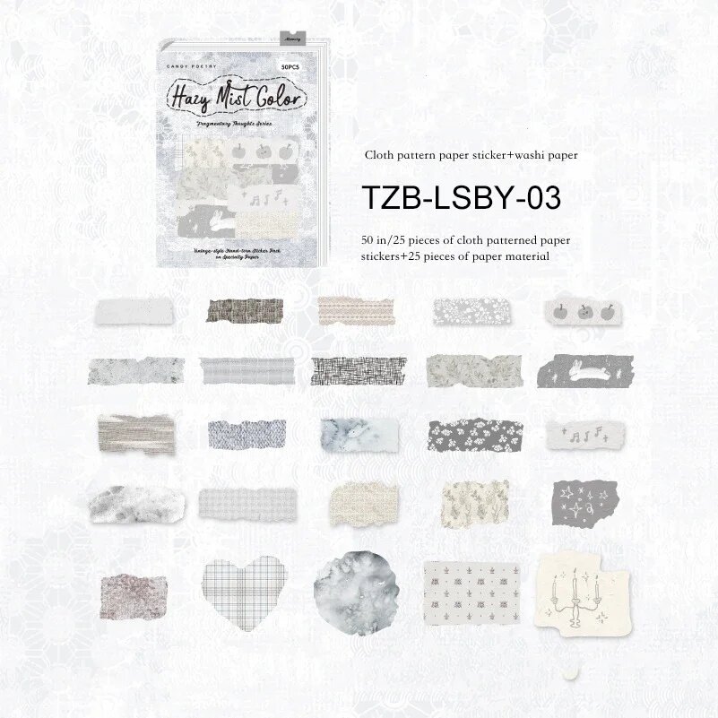 Наклейки для скрапбукинга TZB-LSBY-03